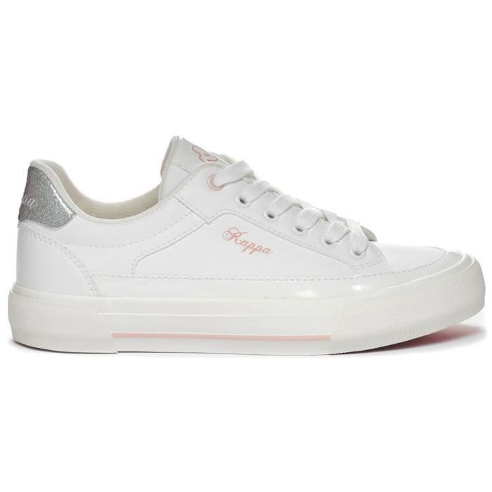 Kappa Femme MIA WO Basket- Blanc-Rose - Cdiscount Chaussures