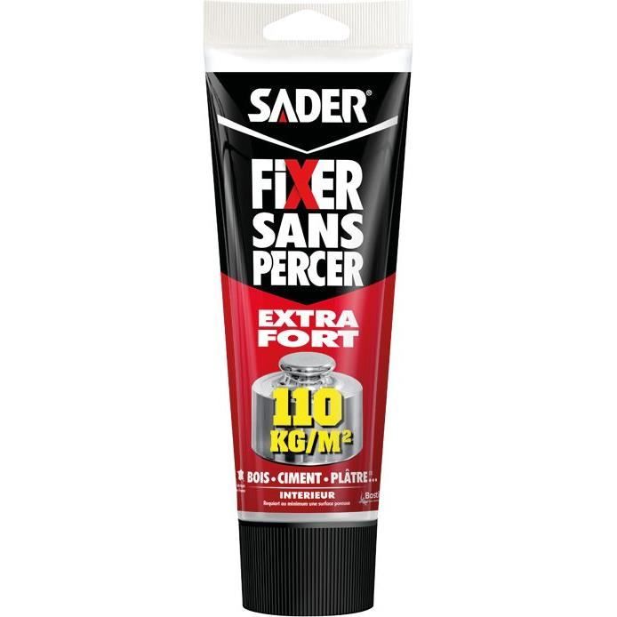 Colle Fixer sans percer ultra résistante - SADER - 200 ml - Pour bois ...