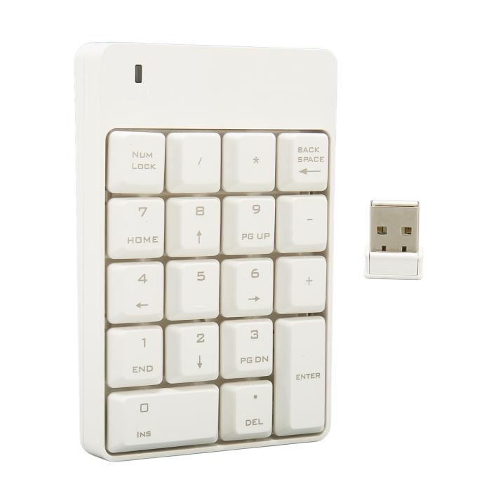 Pavé numérique USB Clavier numérique SK 51AG 2.4G sans fil, 18 touches ...