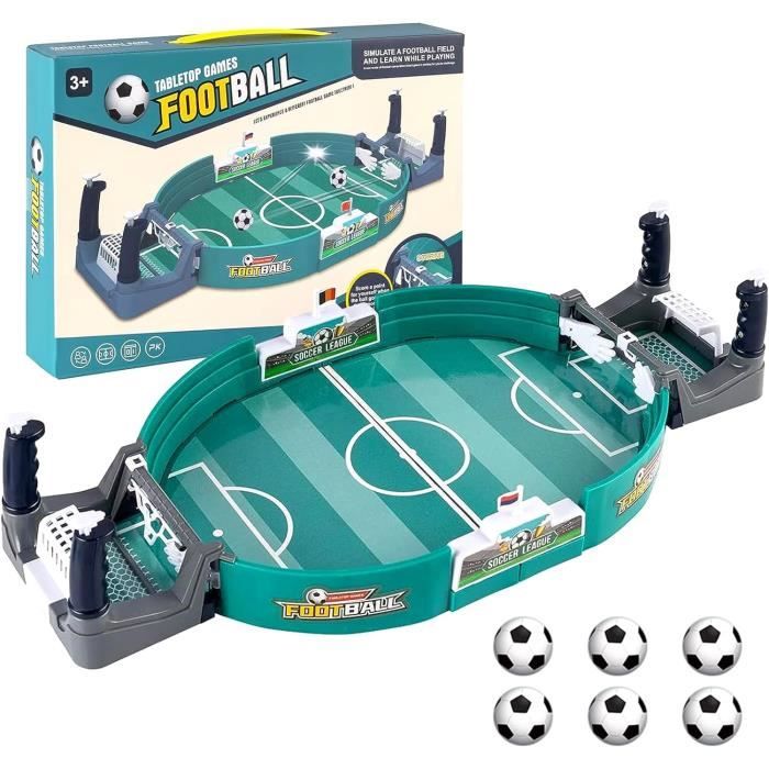 Jeu Interactif de Baby Foot Mini Jeu de Baby-Foot avec 6 Balles Baby ...