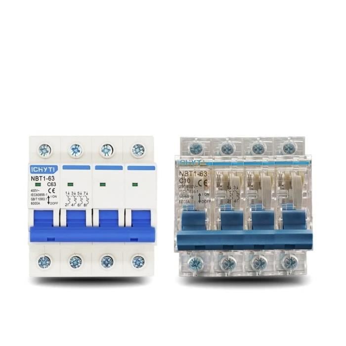 Interrupteur Différentiel,Disjoncteurs Électriques 220 V-400 V 4P 6A-10A-16A-20A-25A-32A-40A-50A ...