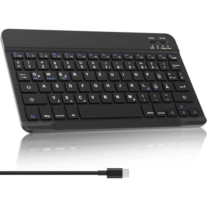 Clavier Bluetooth Allemand Pour Ipad 10,2-Ipad9,7-Ipad Air-Ipad Pro ...