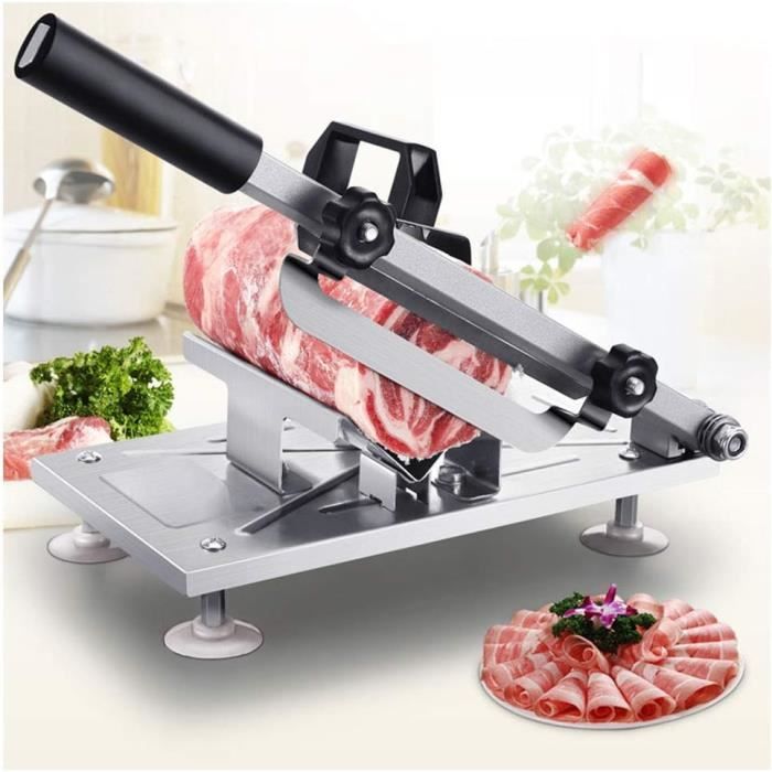Trancheuse À Viande Surgelée Manuelle Avec Bouton D'Épaisseur Réglable ...