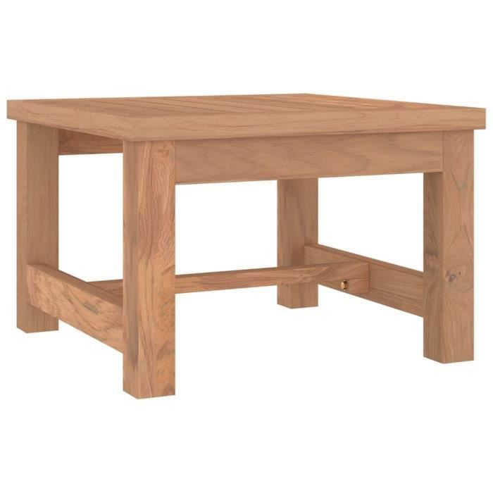 RHO - Tables - Table basse 45x45x30 cm Bois massif de teck ...