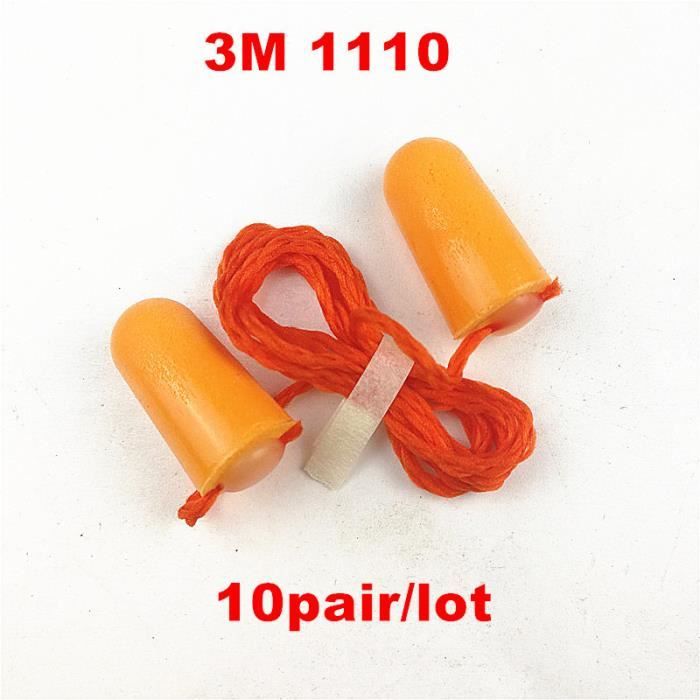 BOULES QUIES,--Bouchons'oreilles jetables en mousse, 10 paires-lot, 3M ...