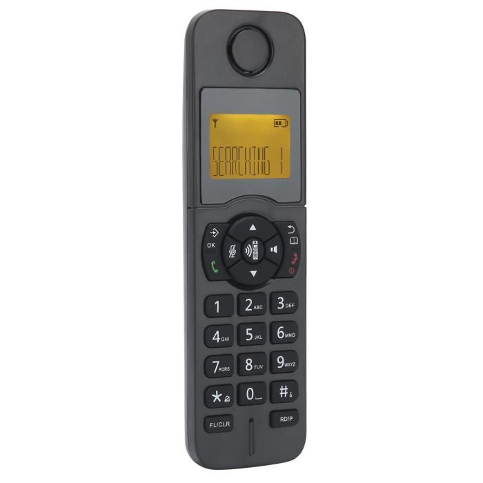 Téléphone fil de bureau extensible mains libres avec identifiant de l ...