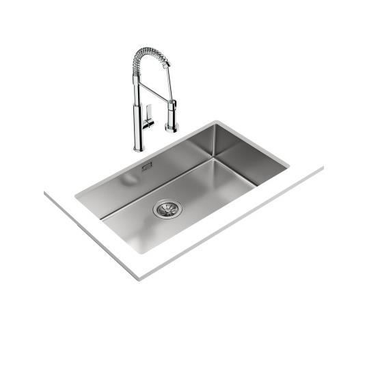 Évier - TEKA - Be Linéa RS15 - Inox lisse 18/10 - 71x40 cm - Vidage ...