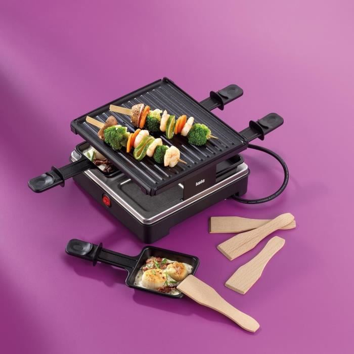 Raclette/Grill - YOKULI - Geneva - 4 personnes - Plaque réversible en ...
