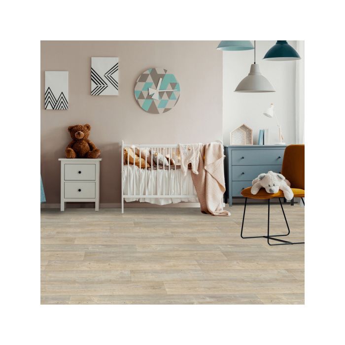 Sol Lino Eco - Imitation parquet bois blanc vieilli - Rouleau de 3m x ...