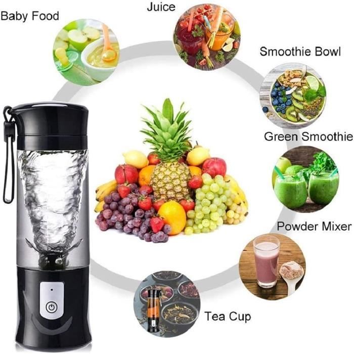Blender Portable Mixeur Des Fruits,Mini Blender Usb Pour Smoothie,Milk ...