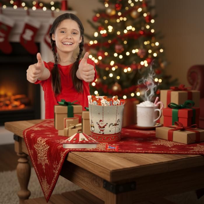 Coffret de Noël garni de 45 chocolats KINDER Schokobons, Mini-Bueno ...
