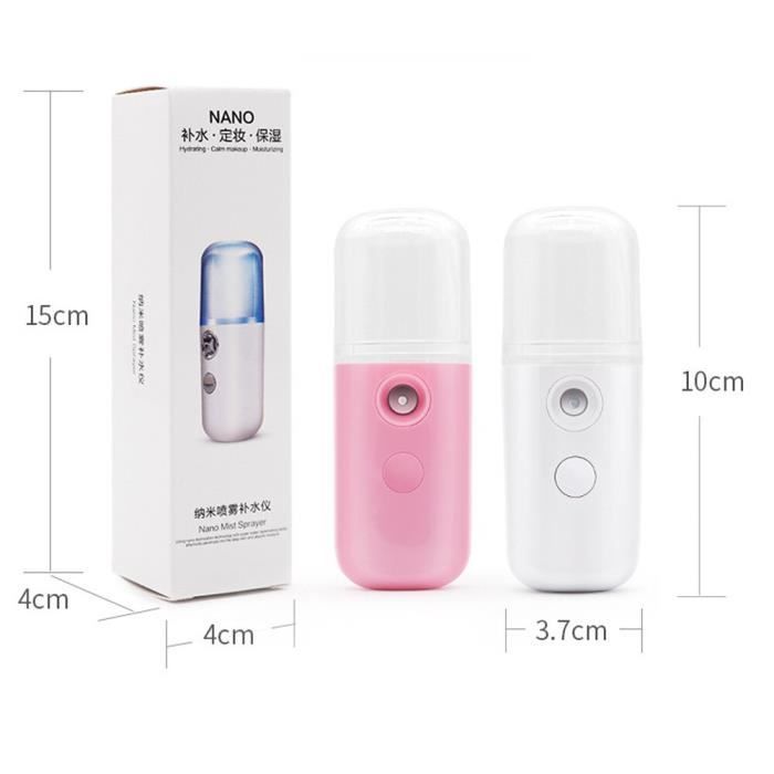 Mini pulvérisateur Portable à brouillard Nano, 30ml, nébuliseur pour le corps et le visage ...