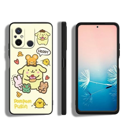 A28Hblk05-Pour Redmi A1 Plus-Pom Pom Purin-Coque de téléphone mignonne en silicone TPU souple ...