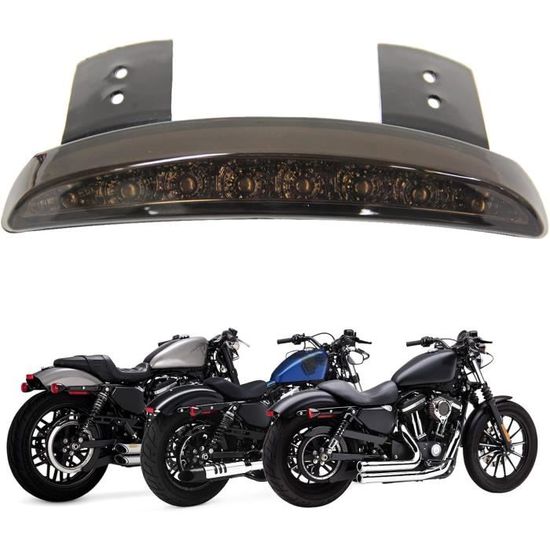 Feu Arrière À Led De Moto, Clignotant, Fumée De Moto Hachée Plaque De ...