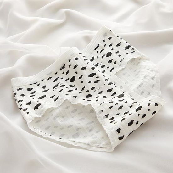 Culotte-slip en Coton Respirant pour Femme - Zèbre - Blanc Blanc - Cdiscount Prêt-à-Porter