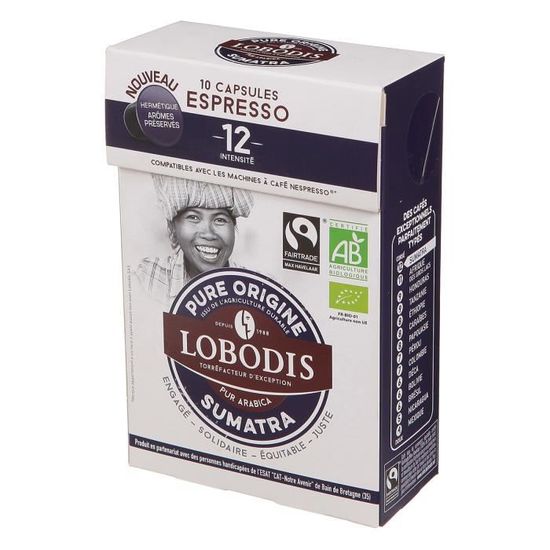 Capsules Espresso Grand Cru sumatra bio 52g - Cdiscount Au quotidien