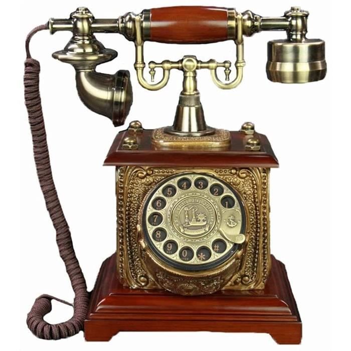 Téléphone Fixe pour la Maison ou Le Bureau Téléphone Cordé Téléphone ...
