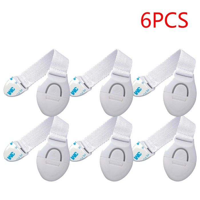 Bloque tiroir,Serrures Adhésives de Sangle de Sécurité pour Porte,Garde ...