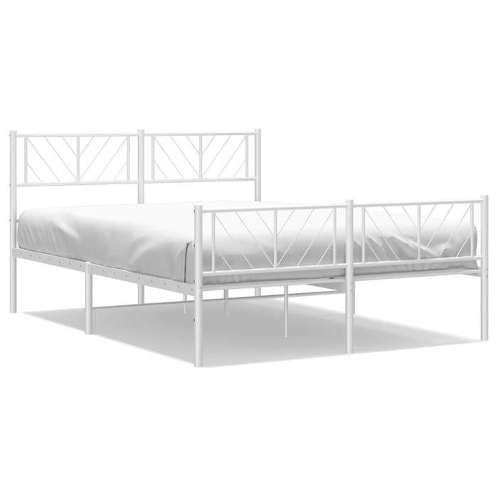 Lit Double Contemporain | Cadre de lit métal |sans matelas| et pied de ...
