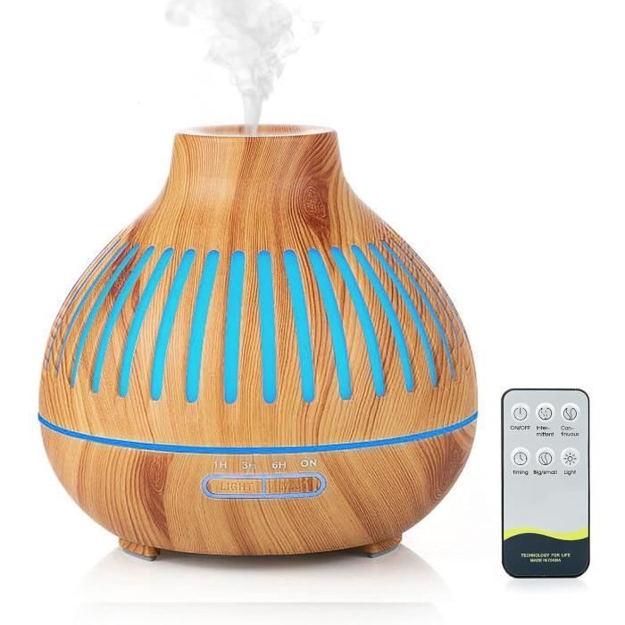 Diffuseur D'Huiles Essentielles 400Ml, Diffuseur De Parfum Electrique Avec Télécommande ...
