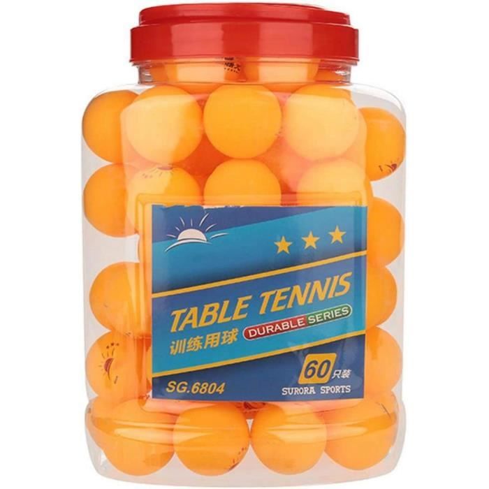 60 pièces balles de ping-Pong 3 étoiles Balle de Tennis de Table balles ...