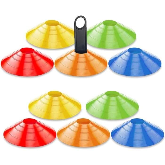 Football - Plots Marquage Haute Visibilité Cônes Marqueurs Porte-Plot ...