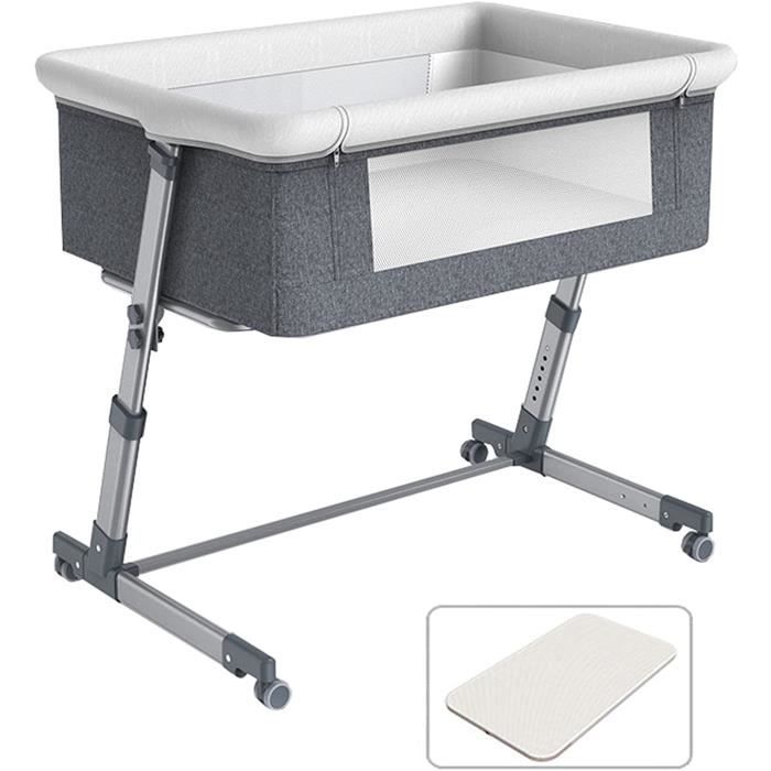 Lit Bb De Chevet Hauteur Ajustable. Lit De Bb Respirant De La Fentre De ...