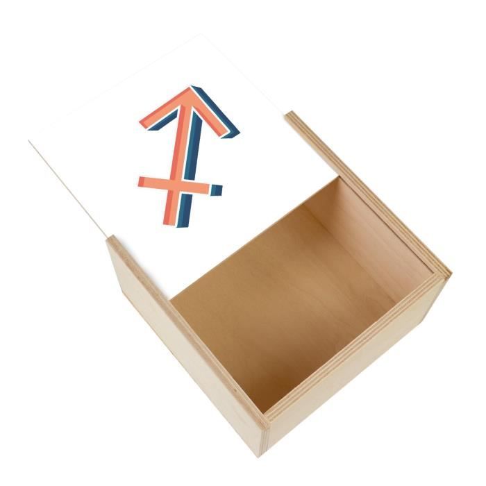 Boite Coffret en Bois - Sagittaire Signe astrologie Zodiaque Astres ...