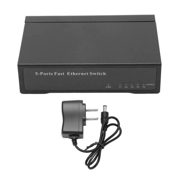 Happy-Switch Ethernet Unmanaged 5 Ports Bureau Aluminium Splitter ...