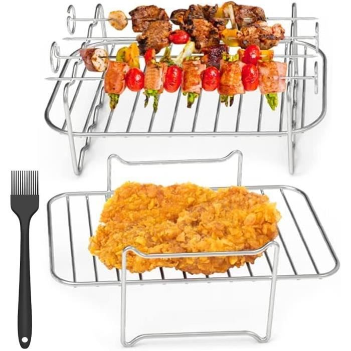 Grille De Friteuse À Air Pour Friteuse Ninja À Double Panier Multicouche, Accessoires De ...