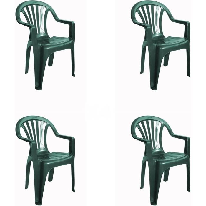 Resol New Pals Set 4 Chaises En Plastique Avec Accoudoirs, Léger Et ...