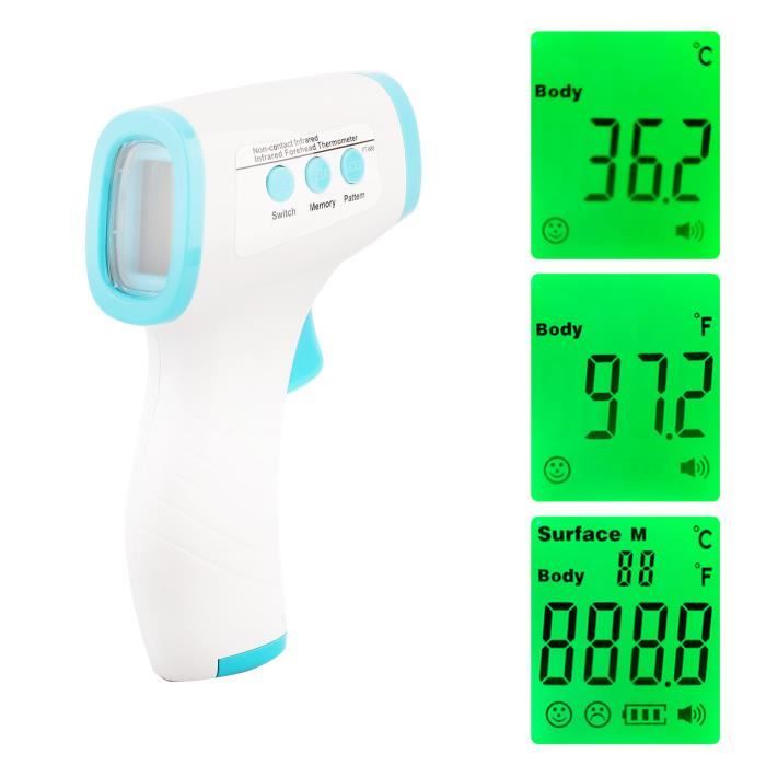 Thermomètre, bebe, frontal, bain, infrarouge, sans contact, numérique ...