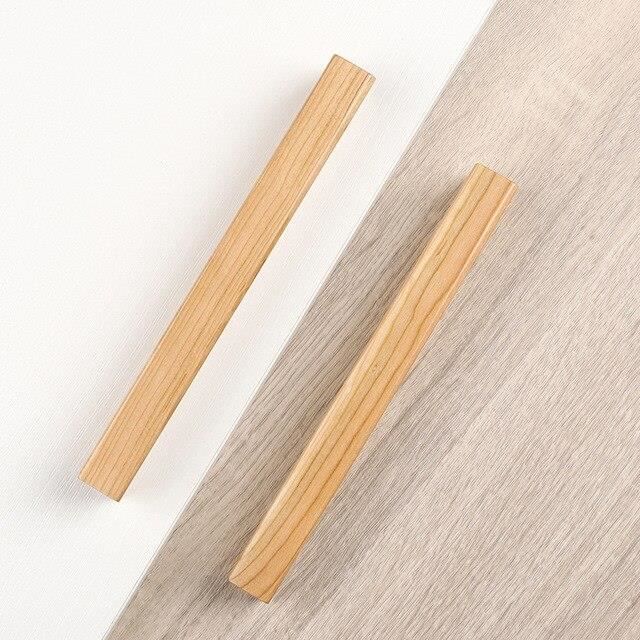 BOUTON DE MEUBLE,500-20-25MM long--Poignée à boutons en bois massif de ...