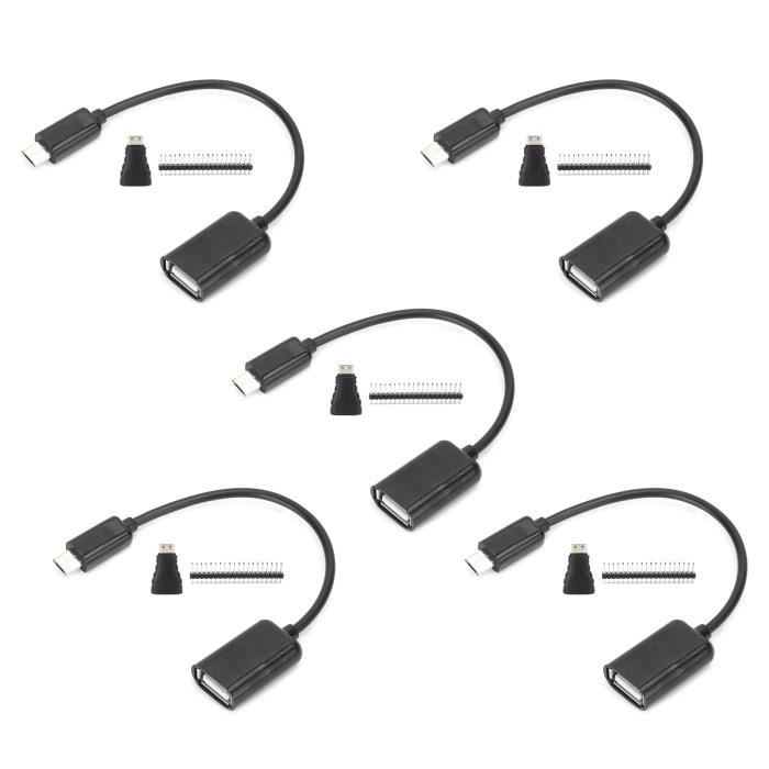 LMCⓜConnecteur HDMI Câble Micro USB vers Otg 5Set - Cdiscount Informatique
