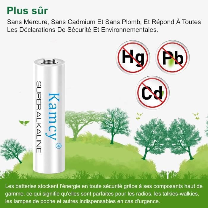 Piles Aaa Alcalines, Lot De 48 Pile Aaa 1,5V Lr03 Petite Pile Anti ...