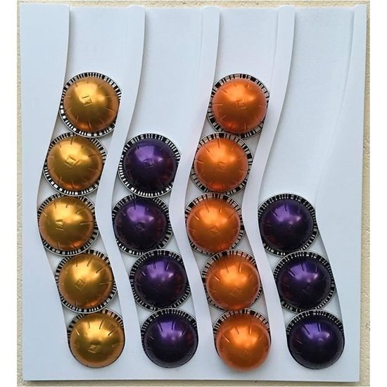 Support Rangement pour Capsules, dosettes de Café, Adhésif, Compatible ...