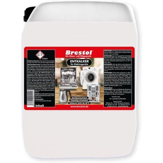 Brestol Détartrant concentré 5 litres - Détartrant pour appareils ...