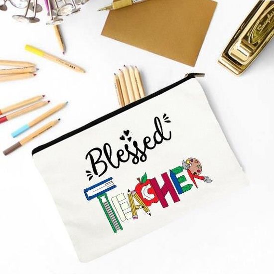 Trousse scolaire,Trousse de survie pour enseignant,trousse de maquillage,pochette pour crayon ...