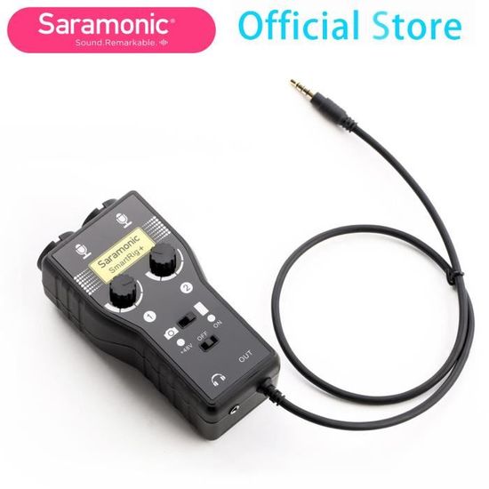 Interface Microphone/Guitare - Saramonic - SmartRig+ - 2 Canaux ...