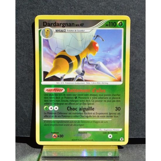 Carte Pokémon 15-111 Dardargnan - REVERSE 110 PV Platine Rivaux ... Carte Pokémon 15-111 Dardargnan - REVERSE 110 PV Platine Rivaux ...