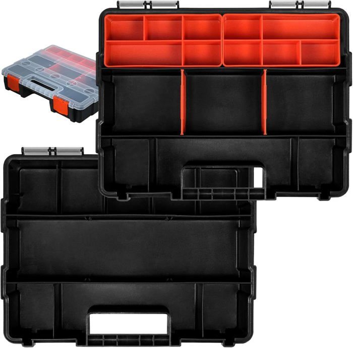 Boîte de rangement à outils, boîte de rangement en plastique avec ...