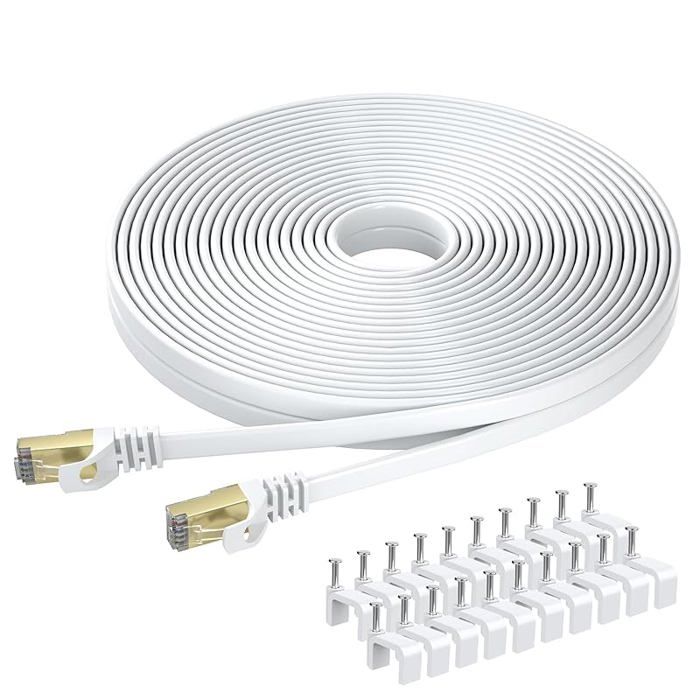 Pack 2 câbles CAT8 3 m, plat, 40 Gbps - pack économique CABLE ...