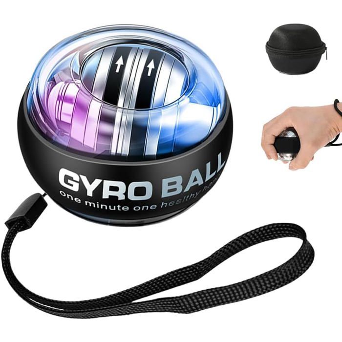 Gyro Ball 2026 LED Musculation - 1 pièce, noir, universel - gyroscope ...