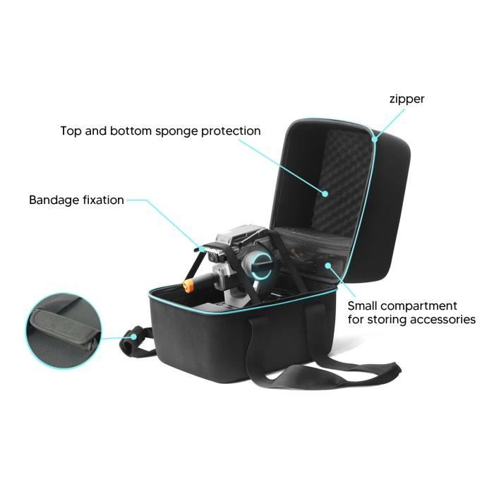 Étui de protection - AKOZON - RoboMaster S1 - Nylon et EVA - Grande ...