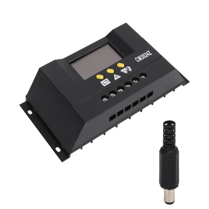 LAI Régulateur de panneau solaire PWM intelligent d'affichage à cristaux liquides de contrôleur ...