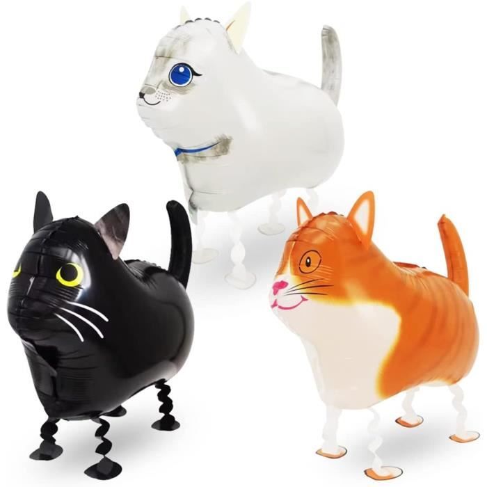 3 Pcs Ballon Helium Chat,Ballon De Chat,Chatons Aluminium Ballon ...