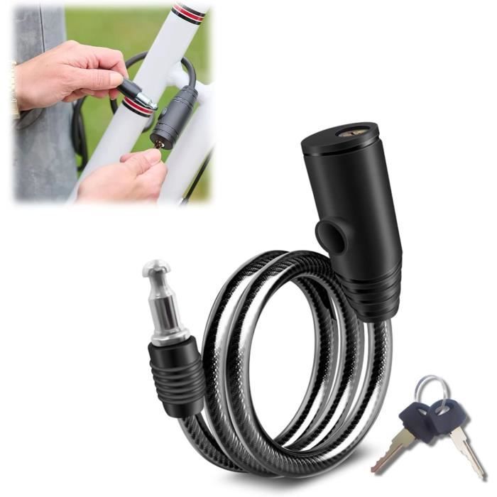 Cable Antivol Vélo,Antivol De Vélo,Antivol À Câble En Spirale,Antivol ...