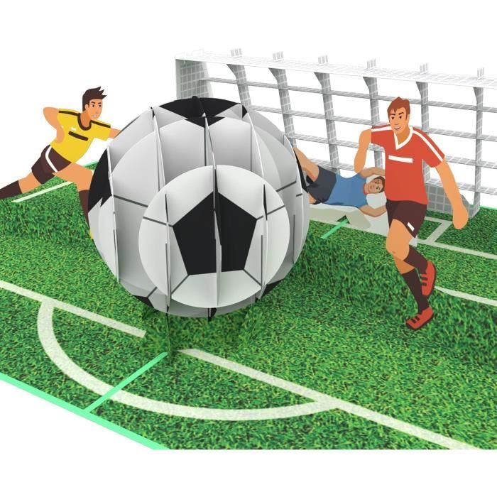 ® Carte Pop-Up – Football – Carte Cadeau 3D Pour Un Anniversaire ...