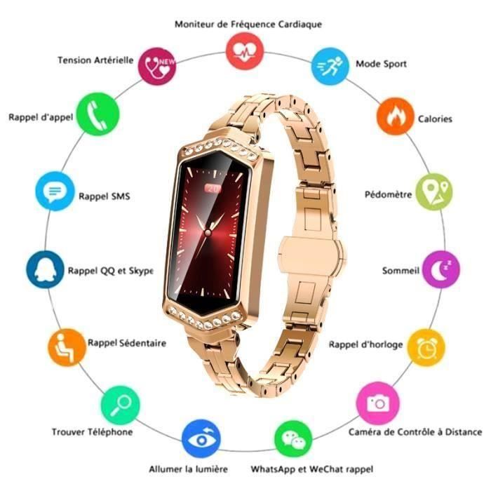 Montre Connectée Femme IP67 Etanche Smartwatch Moniteur de Fréquence ... Montre Connectée Femme IP67 Etanche Smartwatch Moniteur de Fréquence ...