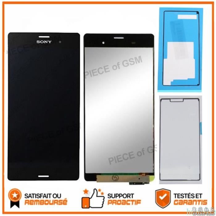 ECRAN LCD +VITRE TACTILE POUR SONY XPERIA Z3 D6603 NOIR + ADHÉSIF - Cdiscount Téléphonie